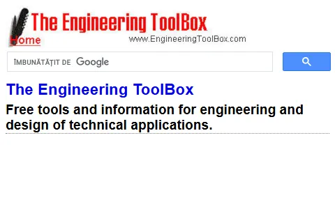 Is The Engineering ToolBox down? See if Engineeringtoolbox.com is not ...