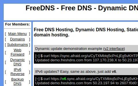 Is FreeDNS down? See if Freedns.afraid.org is not working or has problems