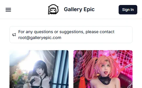 Is Gallery Epic down? See if Galleryepic.com is not working or has problems