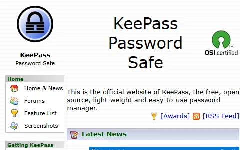 Is KeePass down? See if Keepass.info is not working or has problems