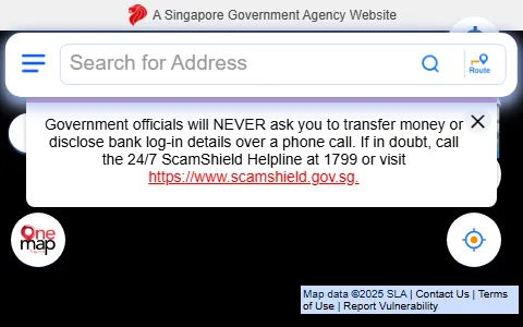Is OneMap down? See if Onemap.gov.sg is not working or has problems