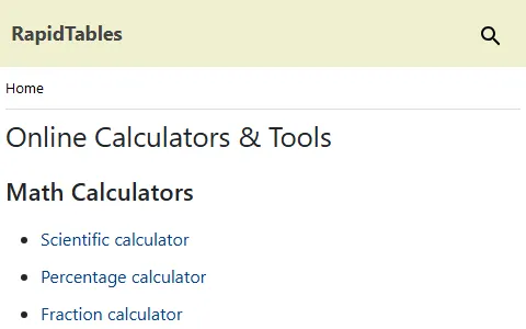 Is Rapidtables.com down? See if Rapidtables.com is not working or has ...