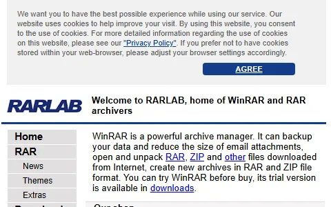 Is WinRAR down? See if Rarlab.com is not working or has problems
