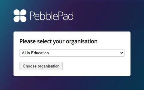 Is PebblePad down? See if V3.pebblepad.co.uk is not working or has problems
